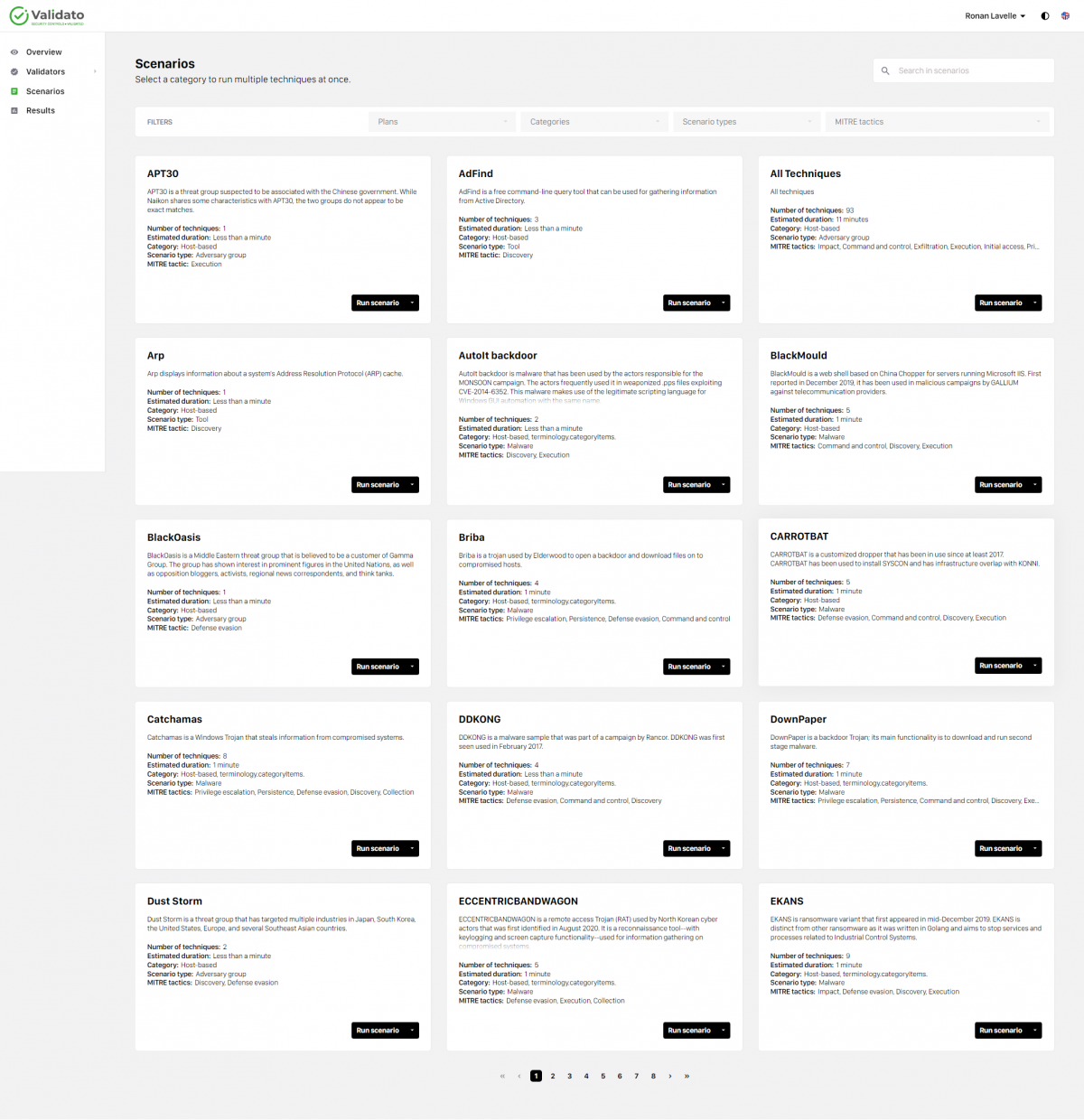 Simulating MITRE ATT&CK techniques using Breach & Attack Simulation (BAS) - Validato