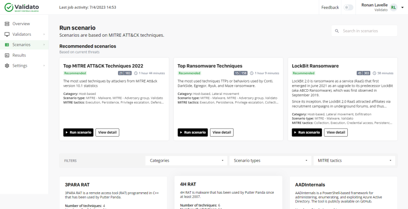 Security Controls Validation - Validato